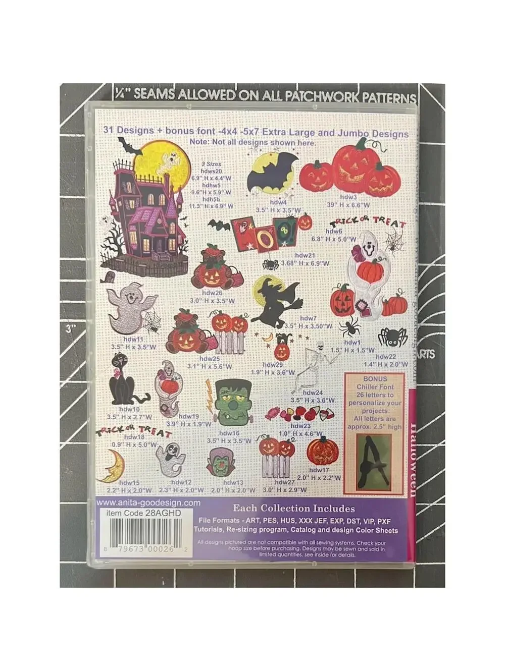 Office | Anita Goodesign Halloween Embroidery Machine Design Cd Full ...